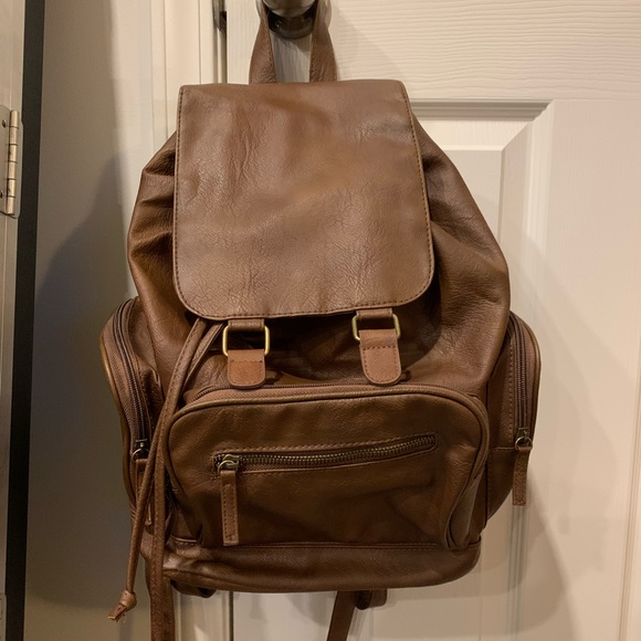 Mossimo Supply Co. | Bags | Mossimo Leather Backpack | Poshmark